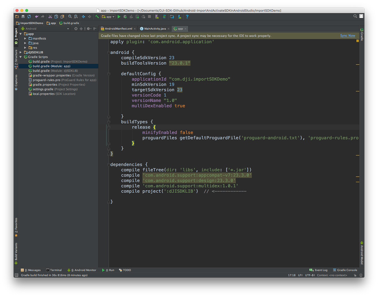 Integrate SDK into Application - DJI Mobile SDK Documentation