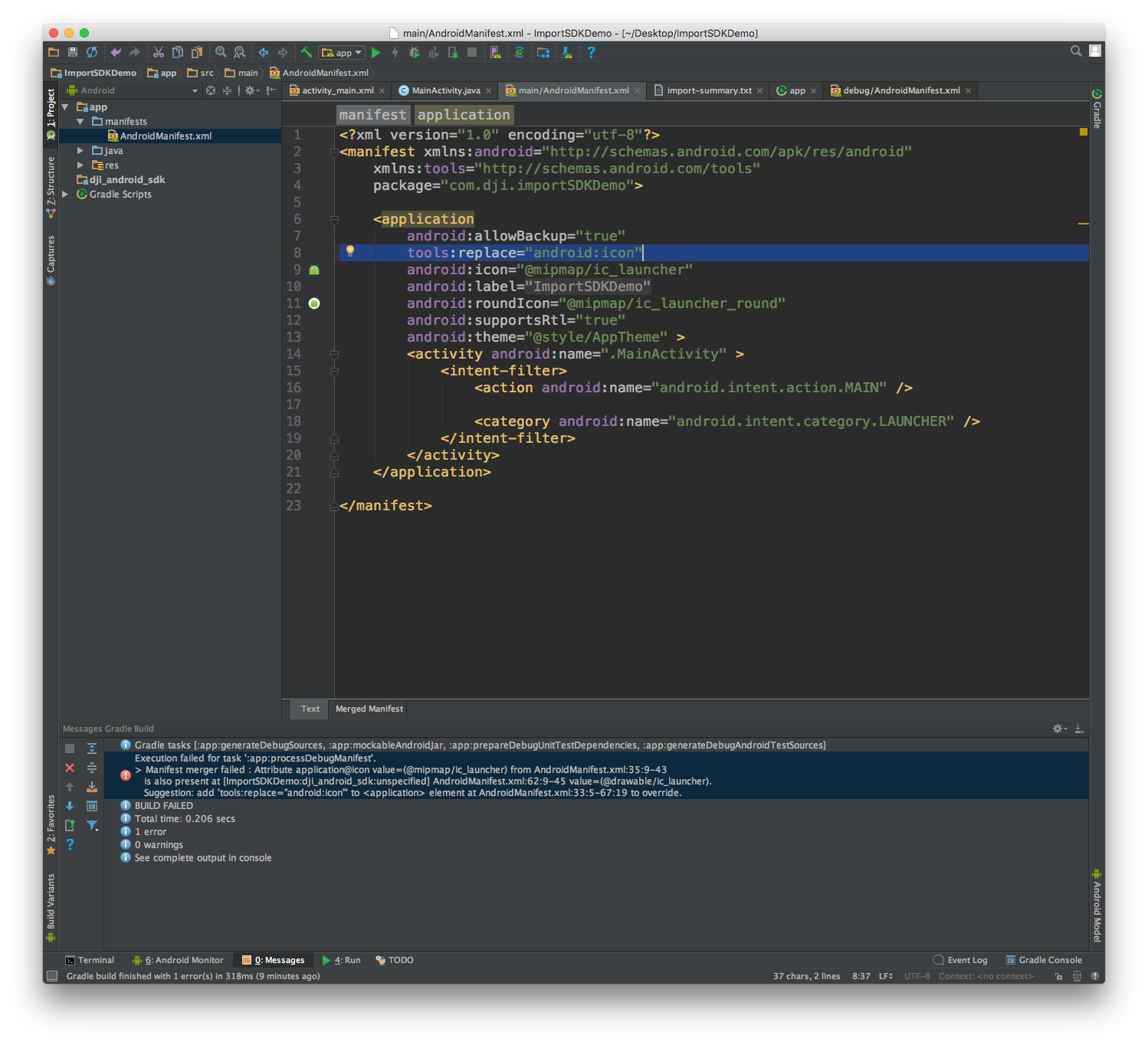 Integrate SDK into Application - DJI Mobile SDK Documentation